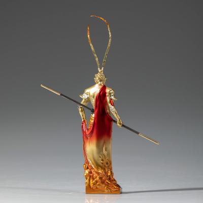 China Metal 's Four Great Novels Anniversary Journey West's Monkey King Contemporary Statue for sale