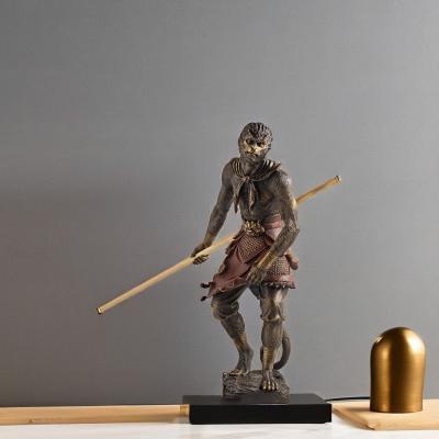China Contemporary Black Myth Game Legends Custom 3D Wukong Statue in Alloy with Art Theme for sale