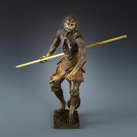 China Contemporary Black Myth Game Legends Custom 3D Wukong Statue in Alloy with Art Theme for sale