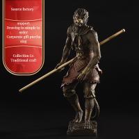 China Metal Black Wukong Statue A Custom 3D Desktop Ornament for Home Decorations and Gifts for sale