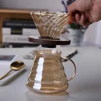 China Coffee Tea Tools Type Coffee pot Glass Server Set Portable for Camping and Travel for sale