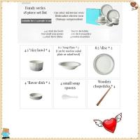 China Disposable Dinner Plates Bowls Cups Set with Relief Design in Nordic Modern Style Matte Glazed Ceramic for sale