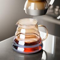 China Production Coffee Pot Sample Leadtime 7 Days Clear Glass Set for Pour Over Coffee for sale