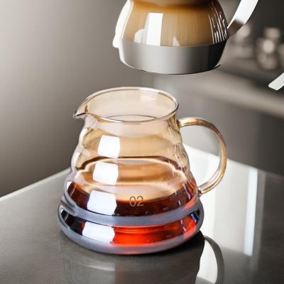 China Production Coffee Pot Sample Leadtime 7 Days Clear Glass Set for Pour Over Coffee for sale