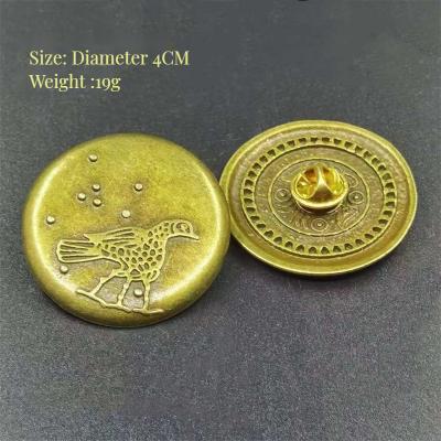 China Black Myth Monkey King Three-Piece Gold Hoop Ring Badge Set for Indoor Decor Sculpture for sale
