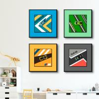 China Anniversary Special Innovative Mural Alloy Car Hanging Wall Art for Children's Bedroom for sale
