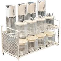 China Customized Lid Spice Rack Cabinet Organizer for Space-Saving Kitchen Storage Solutions for sale