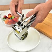 China Compact Stainless Steel Rotary Cheese Grater for Quick Food Prep in Home Kitchen for sale