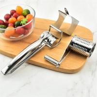 China Compact Stainless Steel Rotary Cheese Grater for Quick Food Prep in Home Kitchen for sale