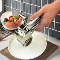 China Stainless Steel Rotary Grater 4 Swappable Drums for Cutting of Vegetables and Nuts for sale