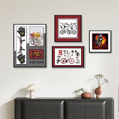 China Modern Multi-Link Crystal Porcelain Building Blocks Living Room Wall Decor Hanging for sale