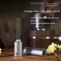 China Modern Mini Coffee Tamper Dispenser Stainless Steel and Plastic Coffee Powder Fliter for sale
