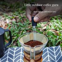 China Modern Mini Coffee Tamper Dispenser Stainless Steel and Plastic Coffee Powder Fliter for sale