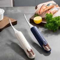 China Multi-Purpose Stainless Steel Shrimp Line Knife for Seafood Scale and Shell Removal for sale