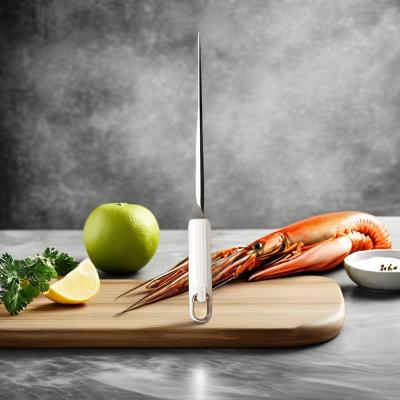 China Seafood Tools Ergonomic Metal Shrimp Shell Remover and Fish Scale Scraper for Home Chefs for sale