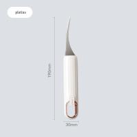 China Stainless Steel Seafood Tool Shrimp Back Opening Knife and Fish Scale Remover for Home for sale