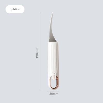 China Stainless Steel Seafood Tool Shrimp Back Opening Knife and Fish Scale Remover for Home for sale