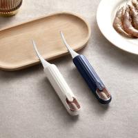 China Stainless Steel Seafood Tool Shrimp Back Opening Knife and Fish Scale Remover for Home for sale