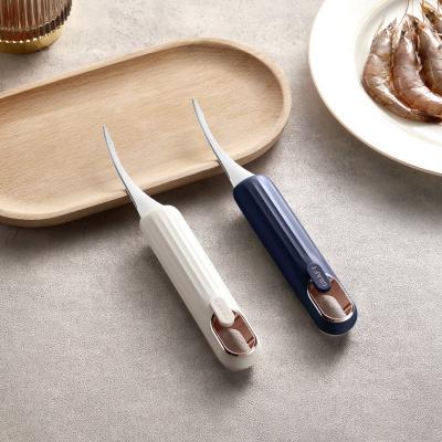 China Stainless Steel Multifunctional Seafood Tools for Easy Shrimp Line and Shell Removal for sale