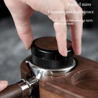China 51mm/53mm Stainless Steel and Walnut Wood Coffee Tamper for Barista Portable Espresso Tool for sale