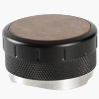 China Portable 2024 Espresso Coffee Tamper with Walnut Wood Handle and Calibrated Pressure for sale