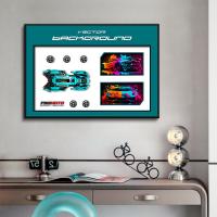 China Electric Hanging Style for 4S Car Dealership Background Decor Crystal Glass Wall Mural for sale