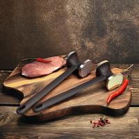 China Customized Logo Accepted Meat Tenderizer Dual-Sided Hammer for Steaks and Defrosting for sale