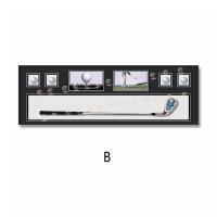 China Anniversary Occasion Modern Crystal Glass Golf Decorative Painting Wall Art for Club Mural for sale