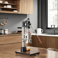 China Home Coffee Maker with Black Laser Logo Espresso Barista Tools and Pressure Gauge for sale