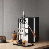 China Home Coffee Maker with Black Laser Logo Espresso Barista Tools and Pressure Gauge for sale