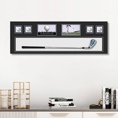China Decorative Modern Crystal Glass Golf Wall Art Hanging for Living Room Bedroom Club for sale