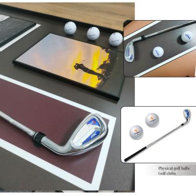 China Stylish Glass Crystal Golf Wall Art for Living Room Bedroom Corridor Electric Format for sale