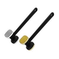 China Black Heavy-Duty Zinc Alloy Meat Tenderizer Kitchen Tool for Steak Poultry Preparation for sale