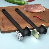 China Black Heavy-Duty Zinc Alloy Meat Tenderizer Kitchen Tool for Steak Poultry Preparation for sale