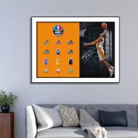 China Modern Basketball Star Wall Art in Electric Format for Office and Bedroom Decoration for sale