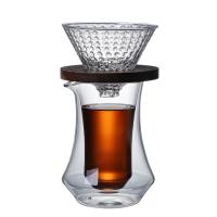 China Design High Borosilicate Glass Coffee Pot Manufactured Stainless Steel Hand Brew for sale