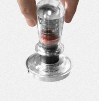 China Restaurant and Home Must-Have Transparent 58mm Senior Barista Constant Force Tamper Set for sale