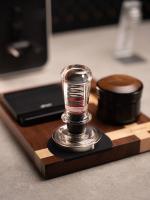 China Restaurant and Home Must-Have Transparent 58mm Senior Barista Constant Force Tamper Set for sale