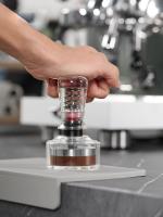 China Restaurant and Home Must-Have Transparent 58mm Senior Barista Constant Force Tamper Set for sale