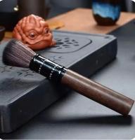 China Wooden Nylon Espresso Grinder Powder Cleaning Brush Keep Your Coffee Accessories Clean for sale