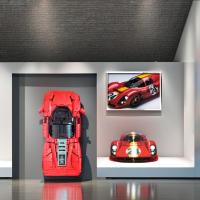 China Electric Format 3D Block Car Wall Art for Modern Sofa Background and Bedside Mural for sale