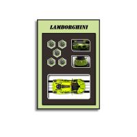 China Modern 3D Block Car Wall Painting for Decoration in Living Room Home Hotel Office for sale