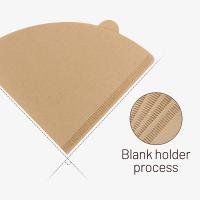 China Coffee Paper Filter V-shaped for Modern Eco-Friendly Disposable Brown Cone-Shaped Design for sale