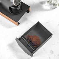 China White Modern Design Espresso Coffee Knock Box Wood Frame Metal Aluminum Stocked Feature for sale