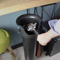 China Commercial Tall Knock Tube ABS Plastic Coffee Knock Box with Ceramic and Metal Utensils for sale