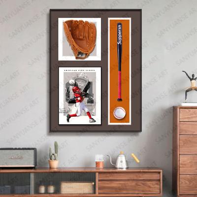 China Stylish Three-dimensional Baseball Decorative Painting for Hotel Anniversary Occasion for sale