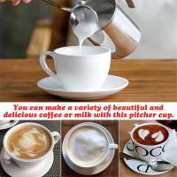 China 800ml Handheld Coffee Milk Blender HomeGoal Stainless Steel Manual Frother with Filter for sale