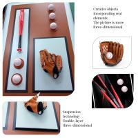 China Modern 3D Baseball Wall Art Painting Canvas Prints for Home Office Hotel Decoration for sale