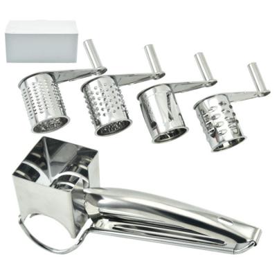 China Make Perfect Cheese and Vegetable Shreds with This Handheld Rotary Grater Home Kitchen for sale