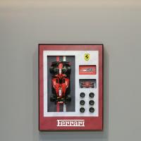 China Customized Modern Sports Cars Luxury House Models Building Block Wall Display Frame for Home Office for sale